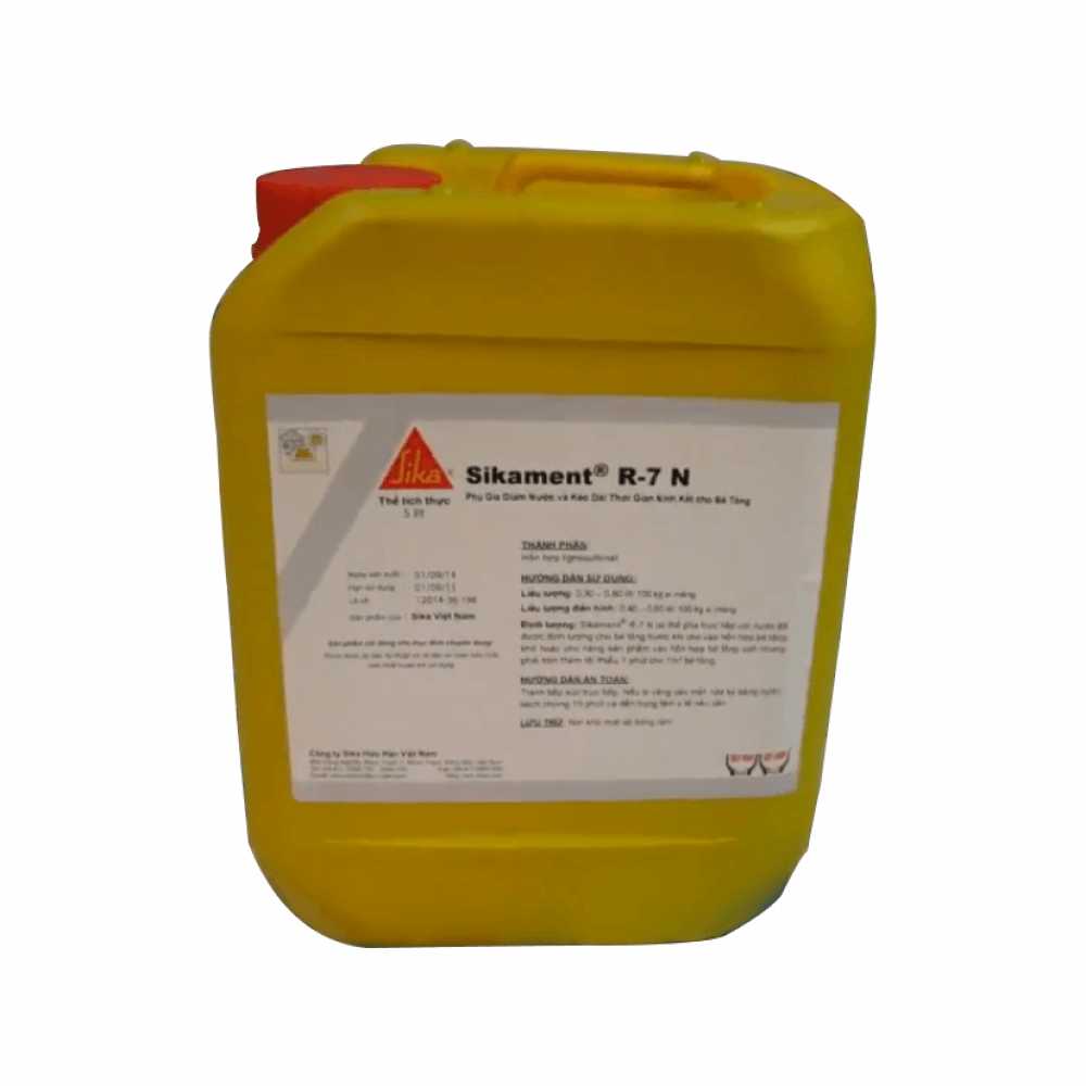 Phụ gia bê tông Sika Sikament R7 5L chính hãng | Fact-Depot