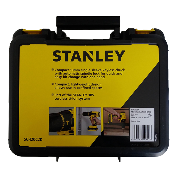 Máy khoan vặn vít động lực dùng pin Stanley SCH 20C2 chính hãng | Fact ...